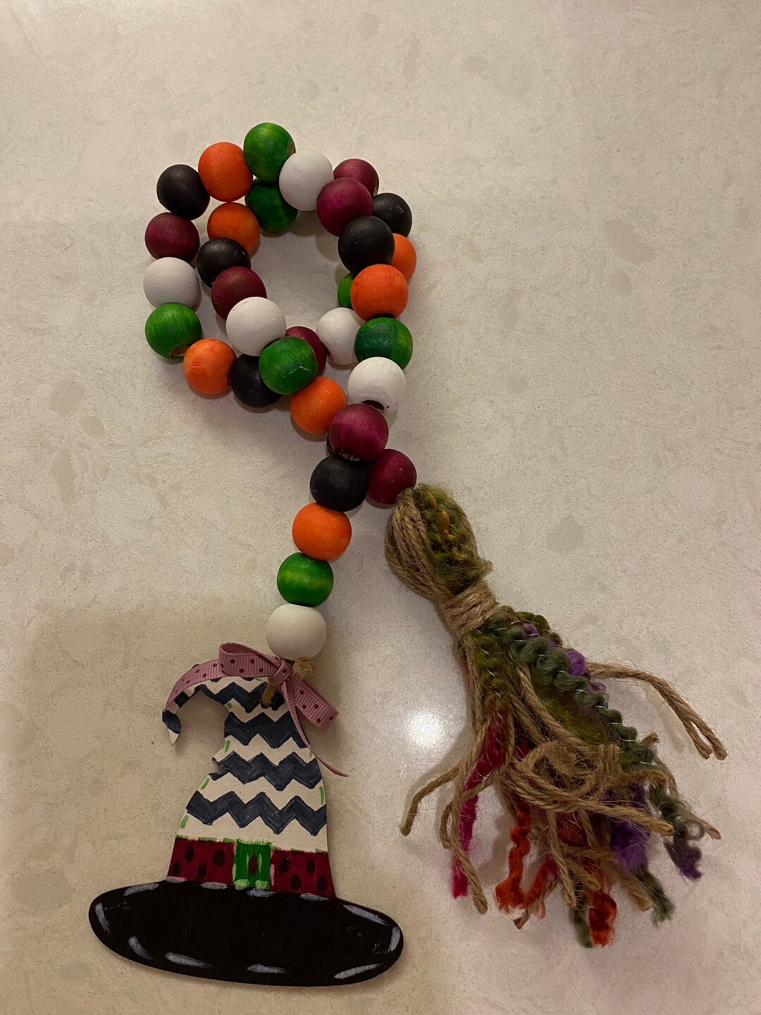 Witches Hat Halloween Garland, Farmhouse Halloween Garland, Halloween ...