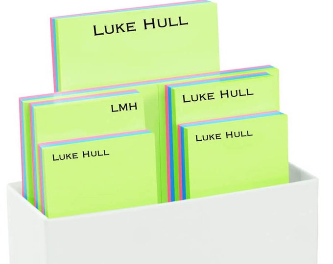 Colorful Personalized Notepads 7 Tablet Notepad Set With Holder 700 ...