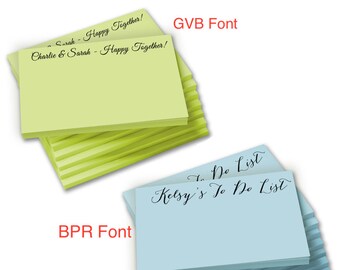 Personalized Sticky Notes - Etsy
