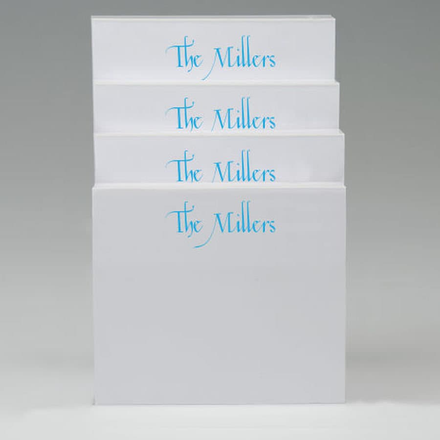 Personalized Tablet Set, 4-tablet Set (same Width) - Custom Notepads ...