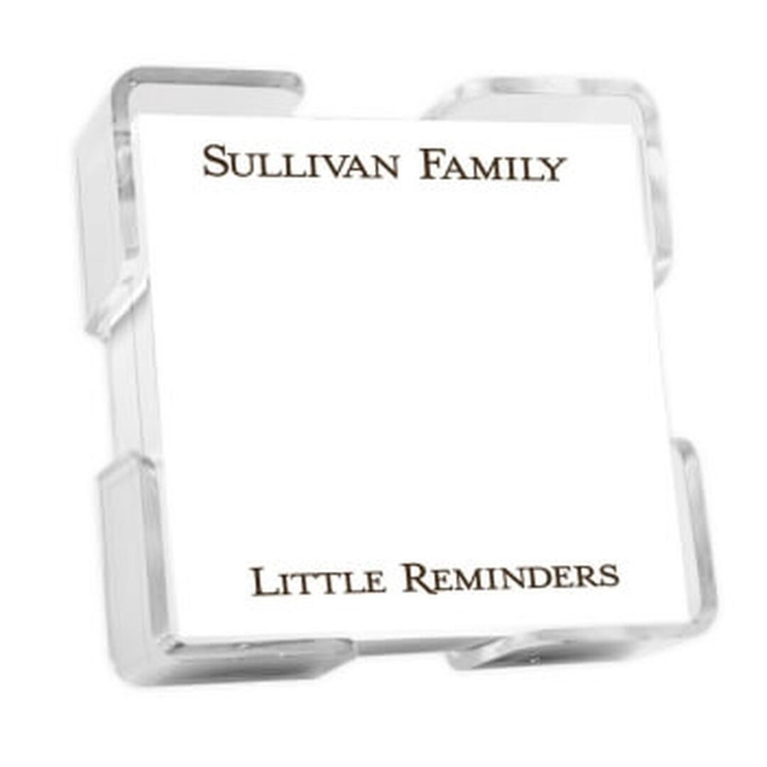 Personalized Petite Memo Squares White With Holder 125 Sheets/set ... Personalized Petite Memo Squares White With Holder 125 Sheets/set ...