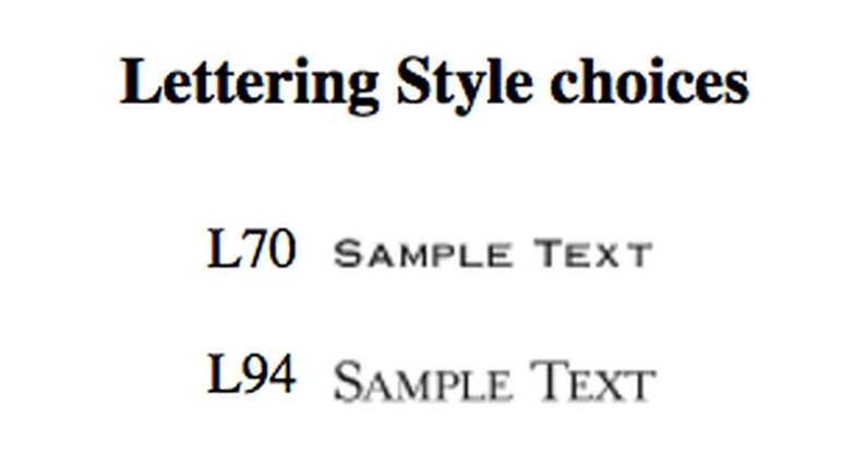 Block Font Personalized Raised Ink Stationery Set - Raised Ink Flat ...