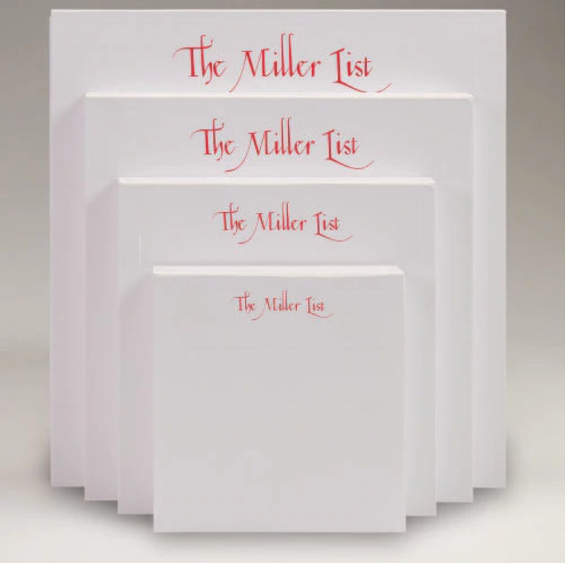 Personalized Tablet Set 4-tablet Set White Paper Custom - Etsy