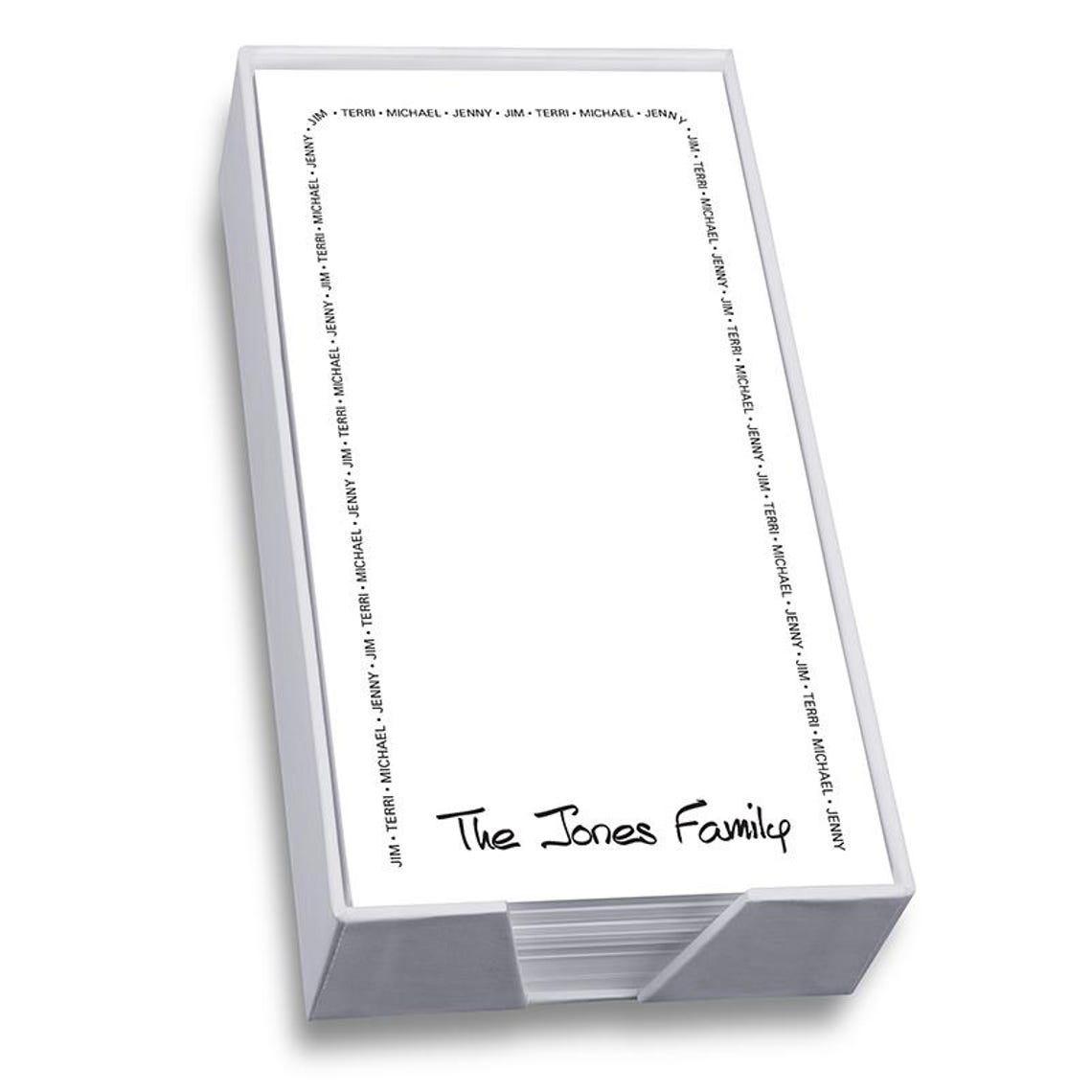 Personalized Family Memo Sheets - White With Holder - 260 Sheets/set ...