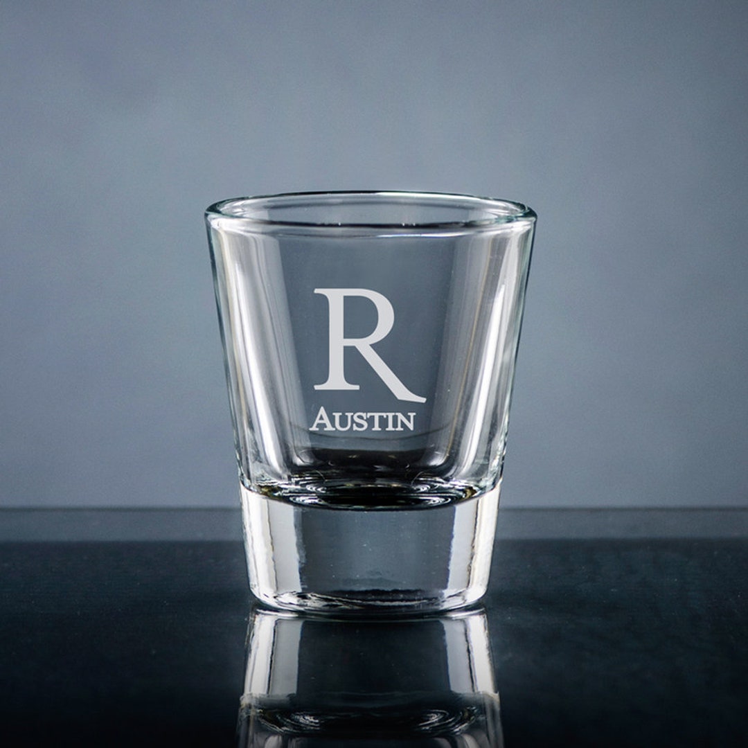 Personalized Name and Initial Shot Glass, Custom Shot Glasses ...