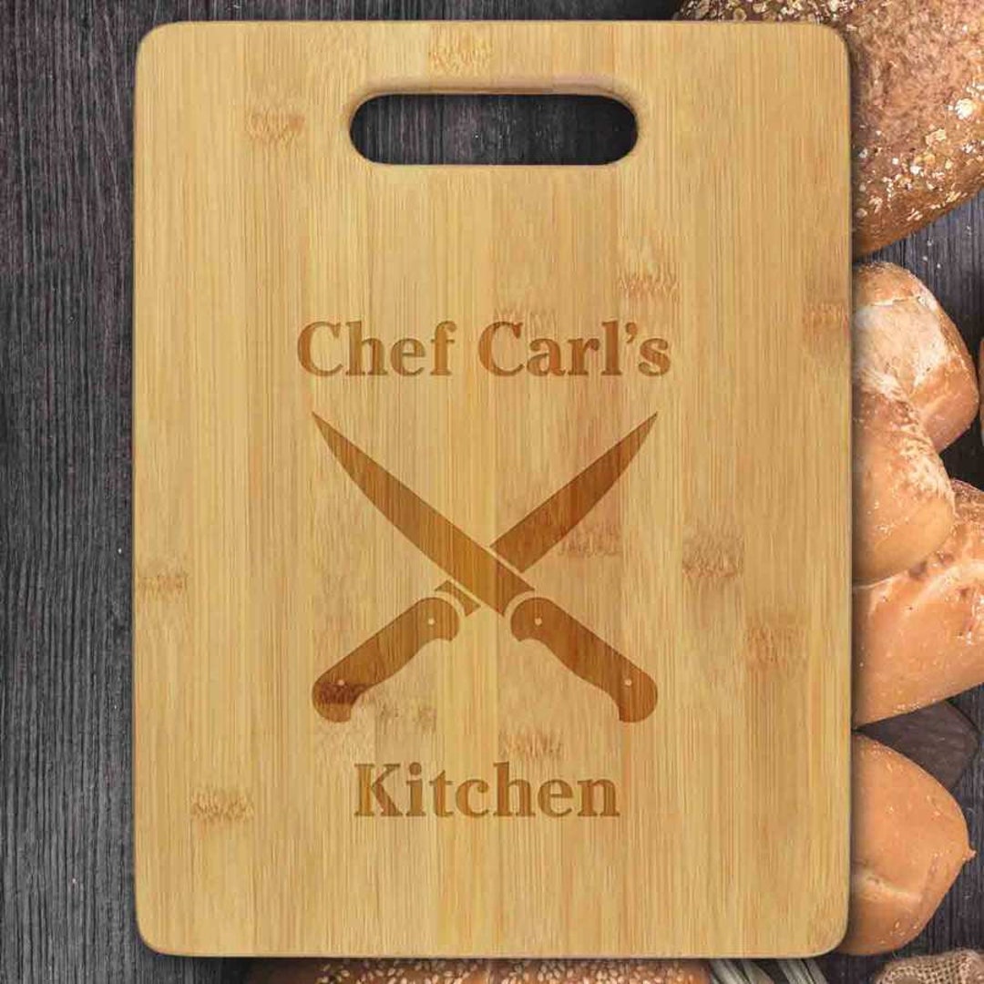 Personalized Engraved Cutting Board/serving Tray, Custom Chef Cutting ...