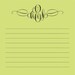 Colorful Monogram Square Notepad 250 Sheets 6x6, Custom Notepads ...