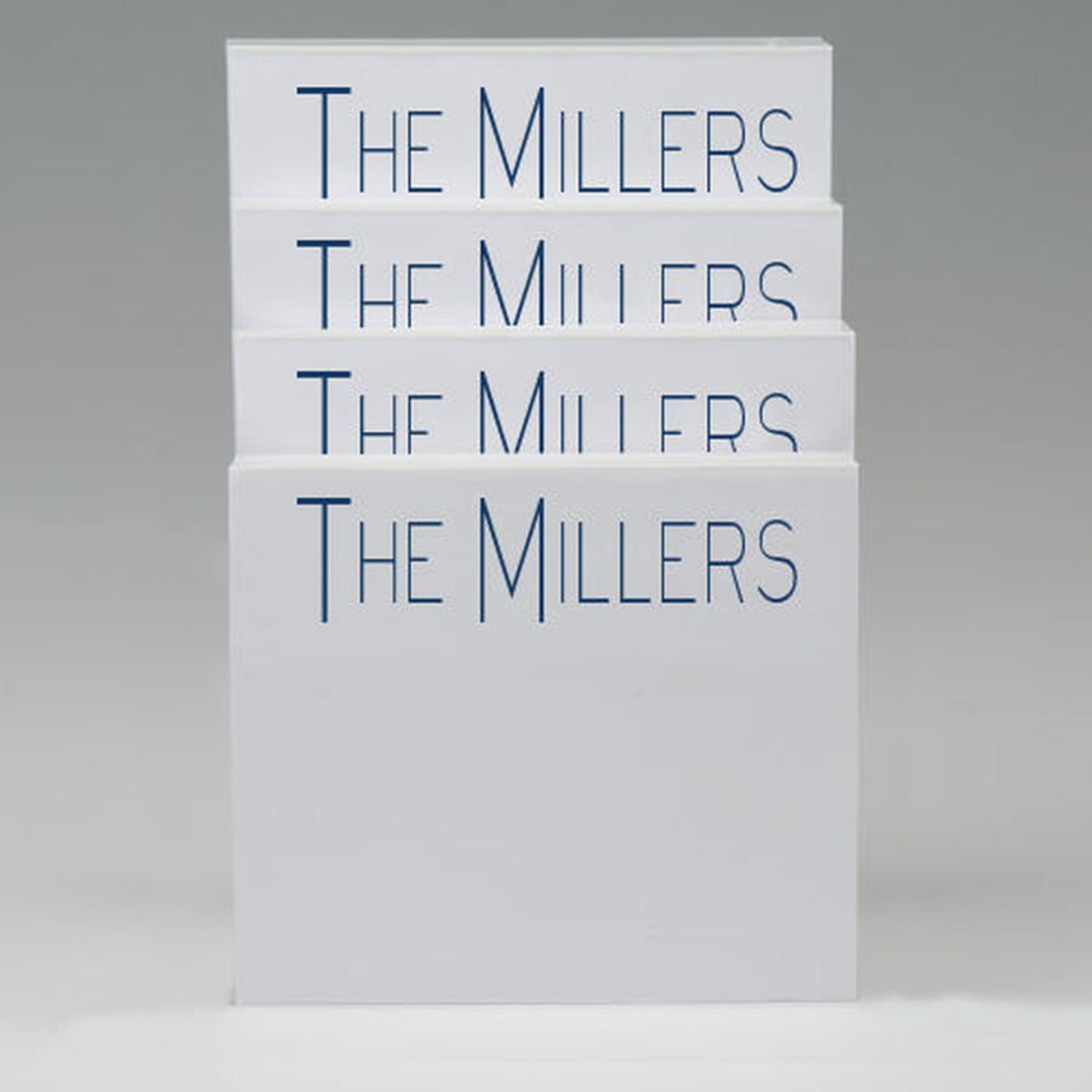 Personalized Tablet Set, 4-tablet Set (same Width) - Custom Notepads ...