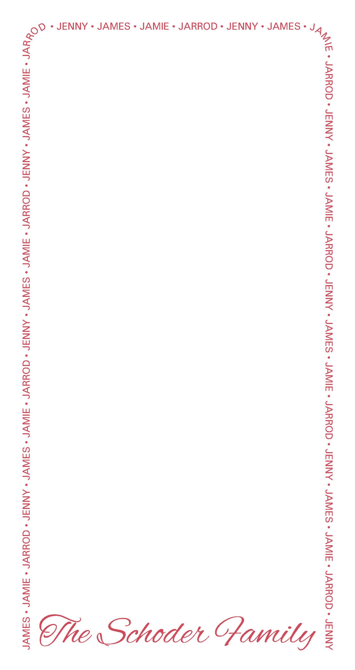 Personalized Family Memo Sheets White with Holder 260 | Etsy