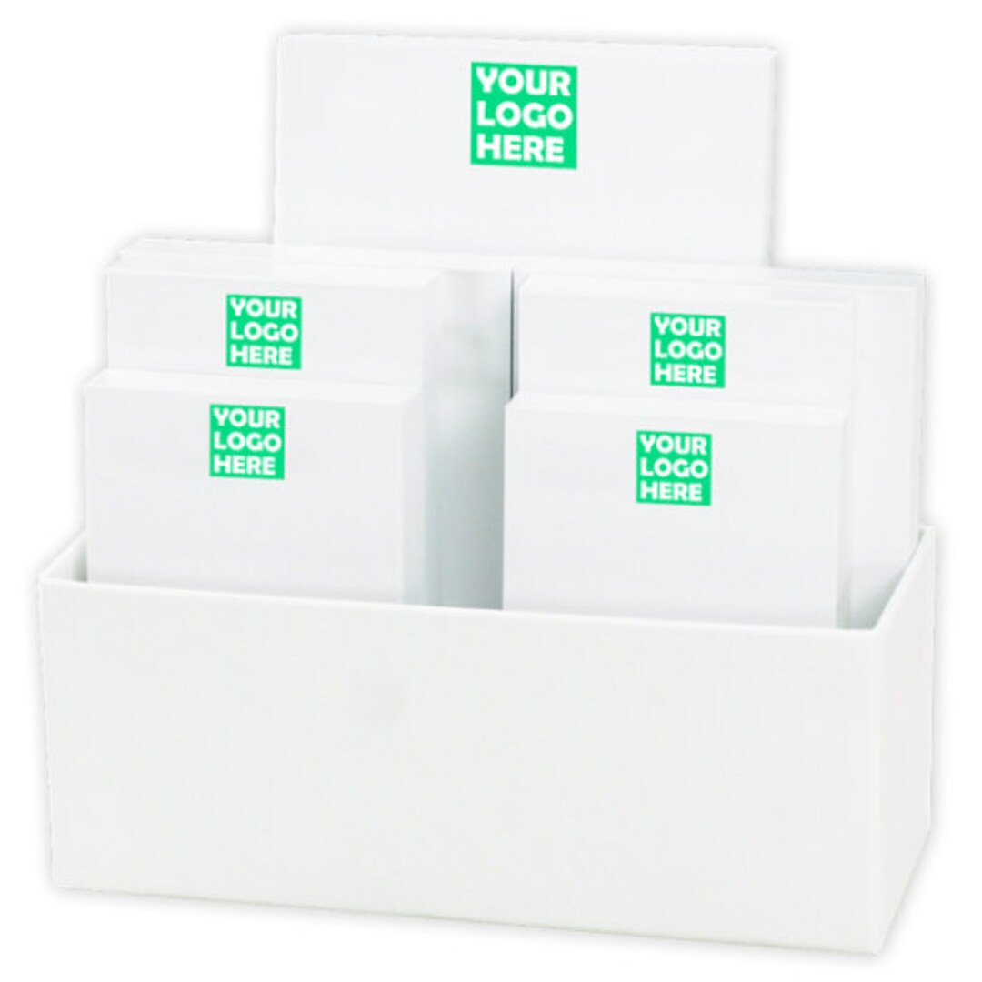 Logo Personalized Tablet Notepads - 7 Tablet Notepad Set With Holder ...