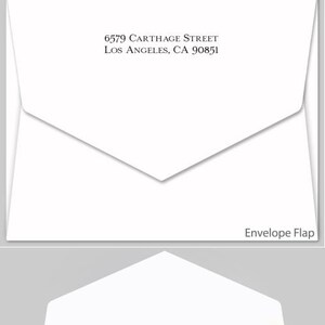 Block Font Personalized Raised Ink Stationery Set - Raised Ink Flat ...