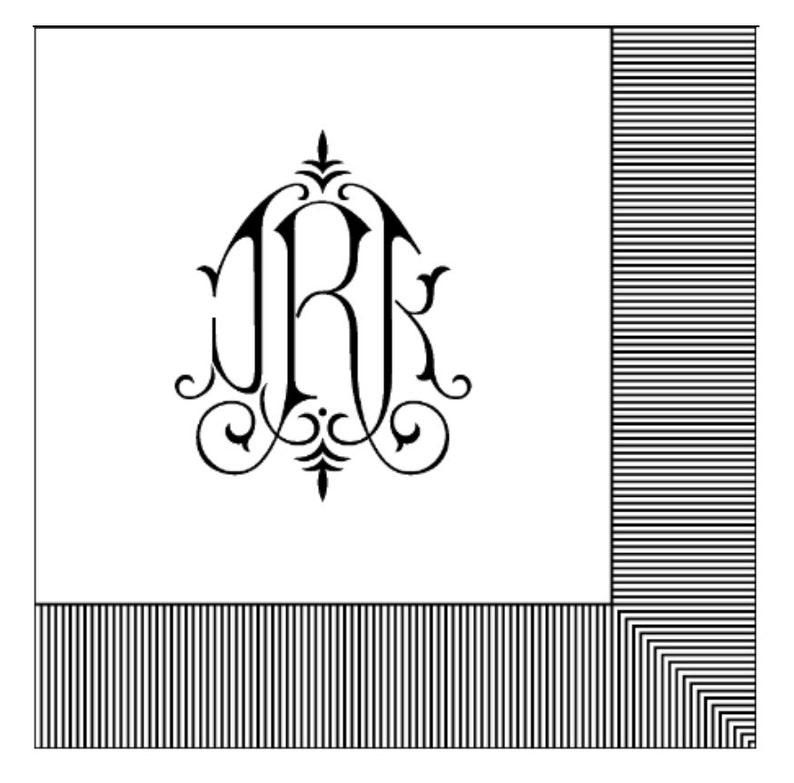 Personalized Wedding/party Monogram Napkins Embossed Made | Etsy