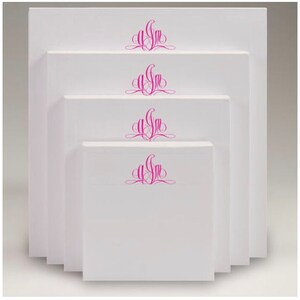 Personalized Monogram Tablet Set, 4-tablet Set - White Paper, Custom ...