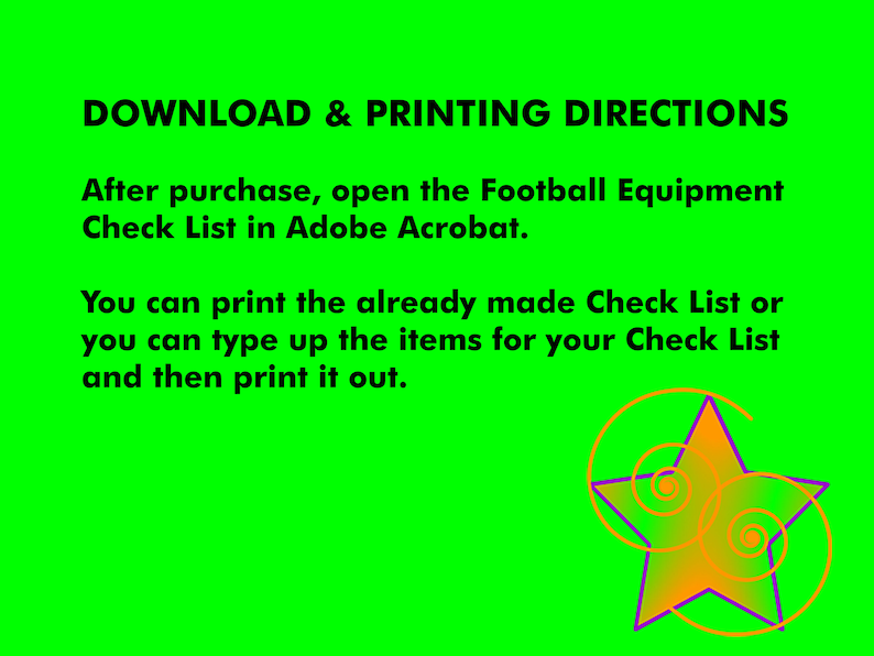 Football Equipment Check List, Customizable and Printable PDF, Add Your ...