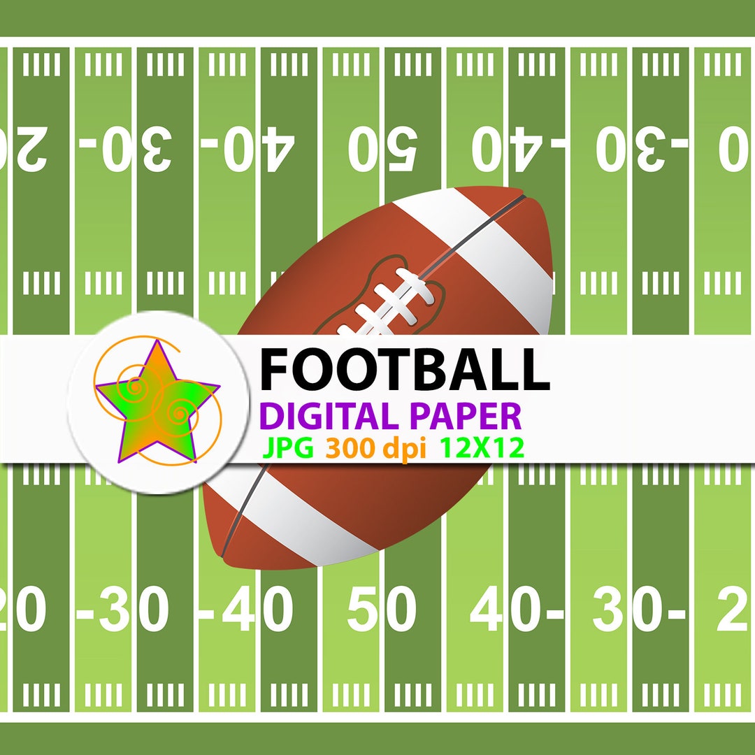 Football Digital Paper - Etsy