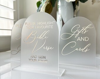 Frosted Acrylic Wedding Sign - Etsy