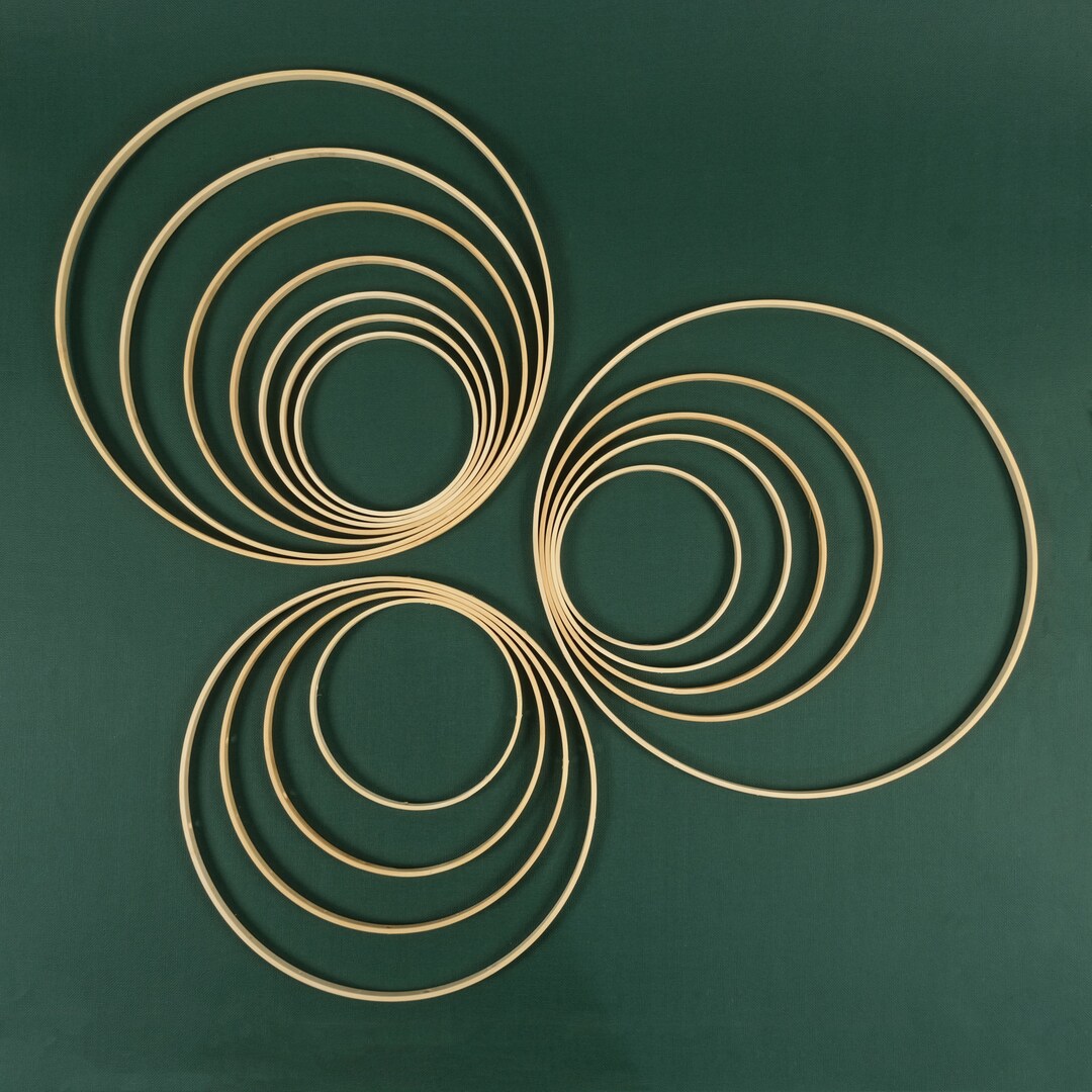 1PCS Bamboo Wreath Frame With Holes for DIY Dreamcatcher Nursery Kid ...