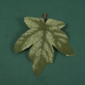 6/150PCS Artificial Silk Maple Leaf Green Faux Leaves Fall Foliage for ...