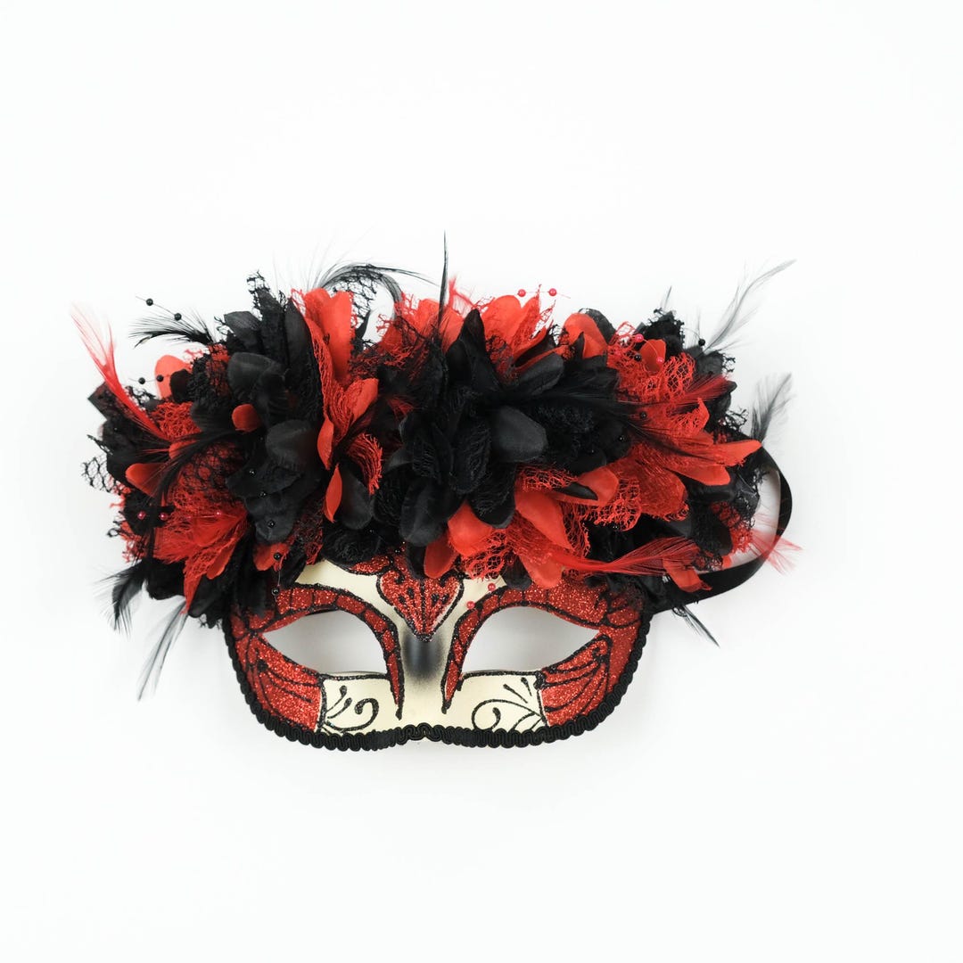 Masquerade Mask for Women Venetian Masks,women Flower Half-face Masks ...