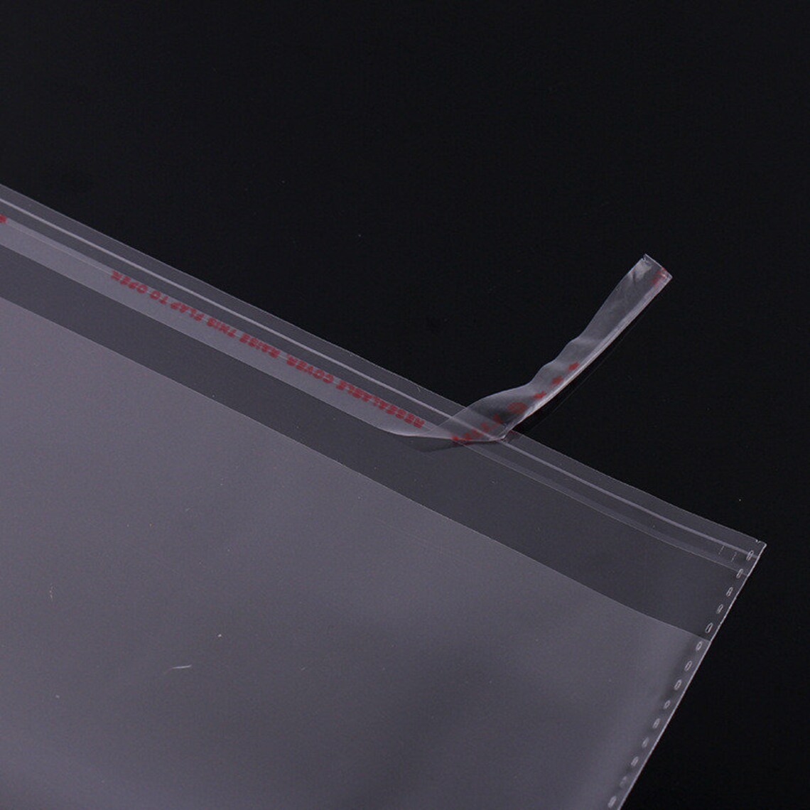 Super Large Size Clear Poly Bag Self Adhesive Seal Resealable Cello ...