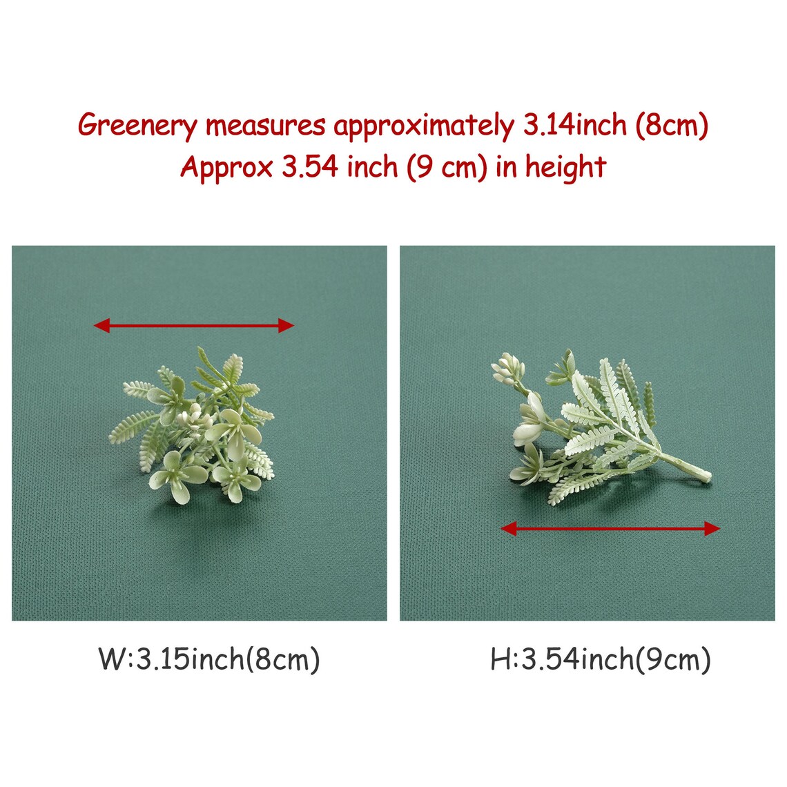 6/150PCS Artificial Plastic Greenery / Fake Plant for DIY Crafts ...