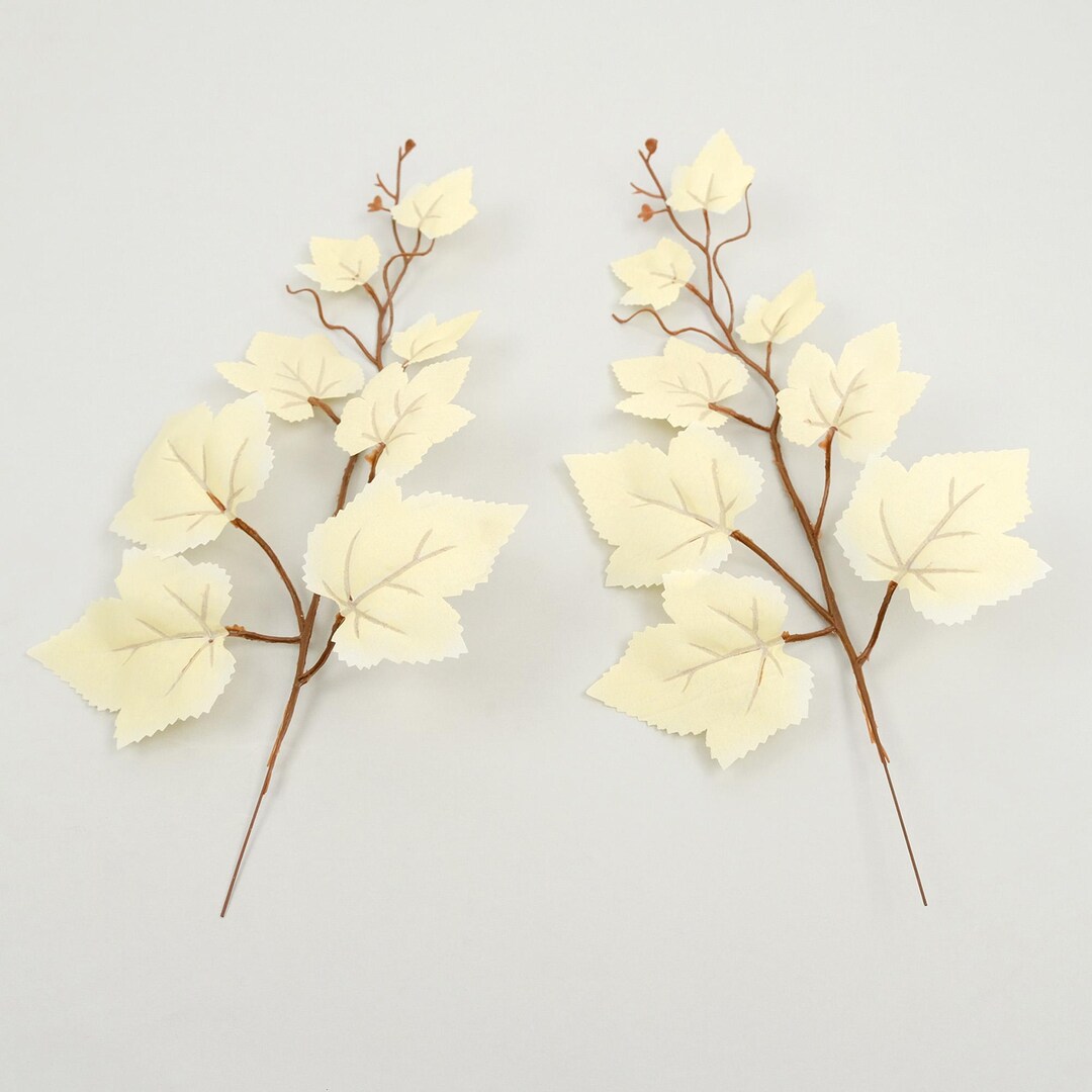 11.8x7" Artificial Maple Leaf Stems 6/150pcs Silk Greenery Leaves for ...