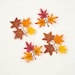 6/150PCS Artificial Silk Maple Leaf Green Faux Leaves Fall Foliage for ...