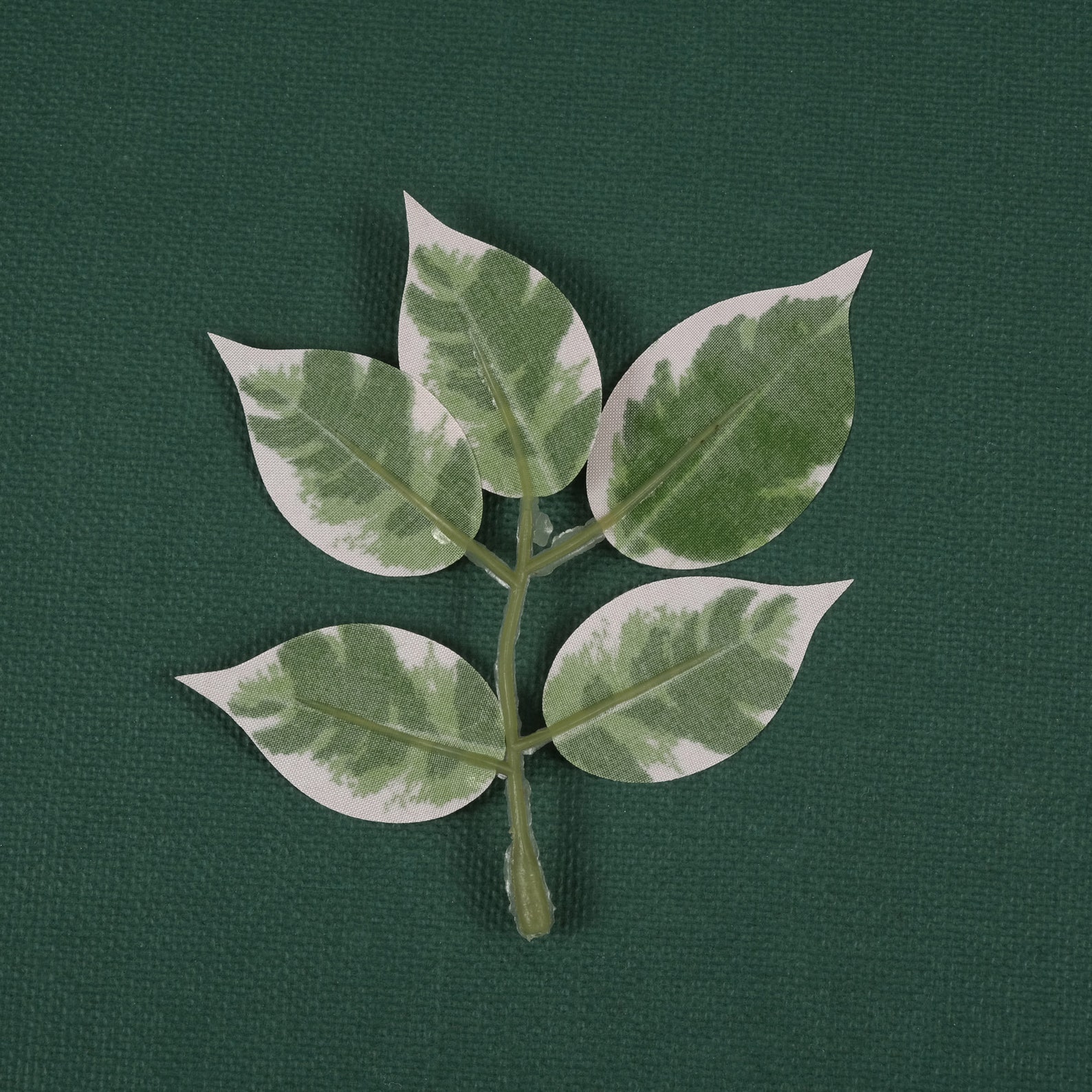 2colors Artificial Silk Ficus Leaf Fake Small Green Leaf Tiny Fake ...
