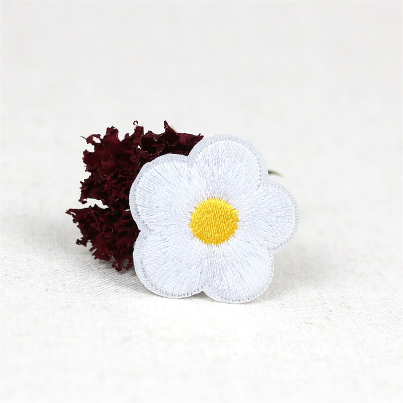 12colors Embroidered Flower Patch Sew/iron on Patch DIY Cloth Pant Hat ...