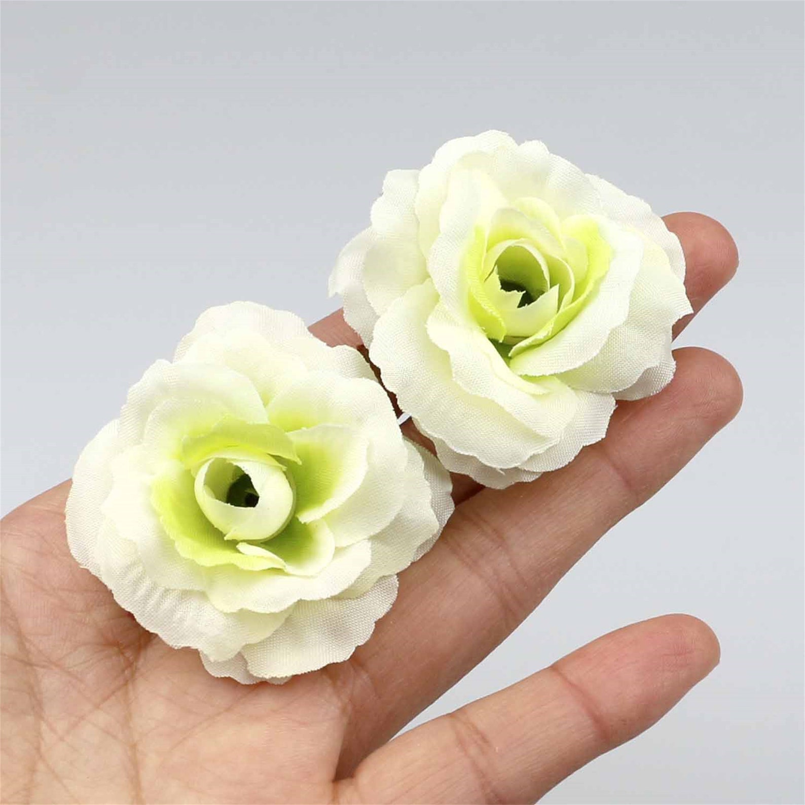 5cm Artificial Flowers Mini Silk Rose Head Wedding Home Decoration DIY ...