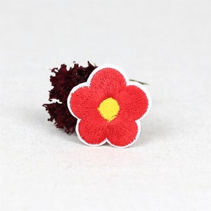 12colors Embroidered Flower Patch Sew/iron on Patch DIY Cloth Pant Hat ...