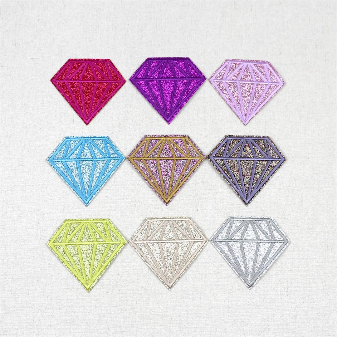 9colors 6/150pcs Sparkling Diamond Patch Embroidery Edge Applique Sew ...