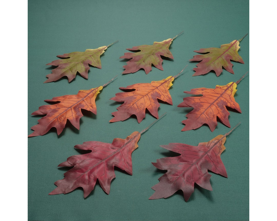 3colors Artificial Silk Maple Leaf / Fake Leaves for DIY Floral ...