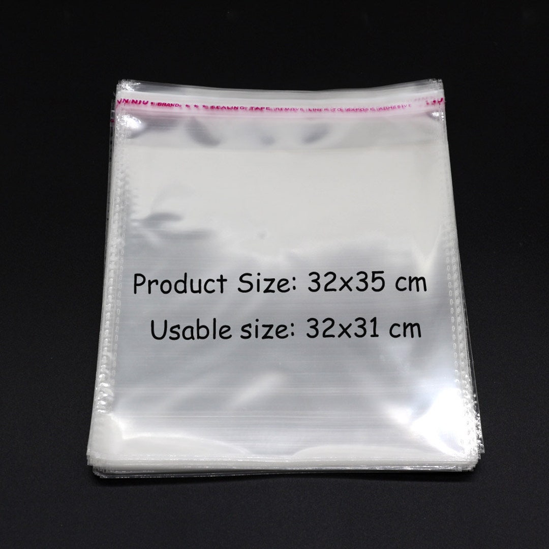 20pcs/pack Resealable Packaging Bag Self Adhesive Packing Plastic Bag ...