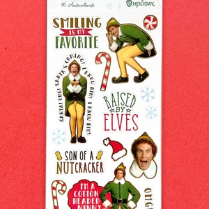 Elf Foil Stickers Buddy the Elf officially Licensed - Etsy