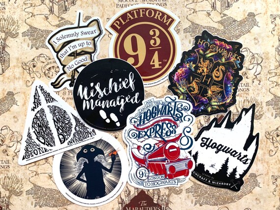 Harry Potter Vinyl Stickers officially Licensed - Etsy