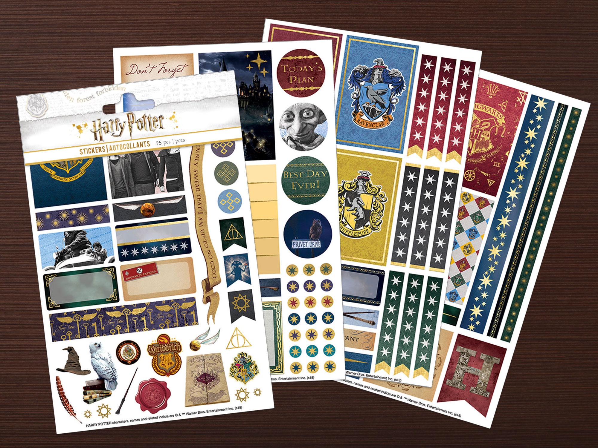Harry Potter Planner Stickers Classic Weekly Kit 4 Sheets - Etsy