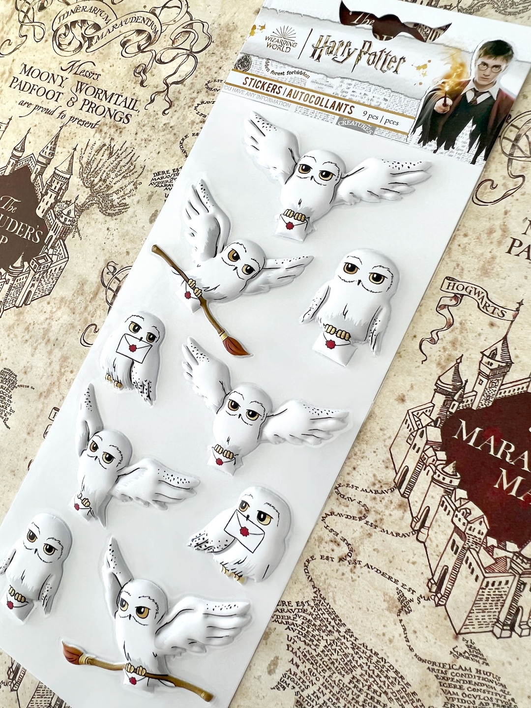 Harry Potter Stickers Hedwig Puffy - Etsy