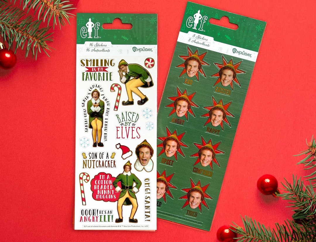 Elf Foil Stickers Buddy the Elf officially Licensed - Etsy