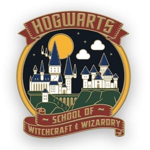 Harry Potter Hogwarts Enamel Pin officially Licensed - Etsy