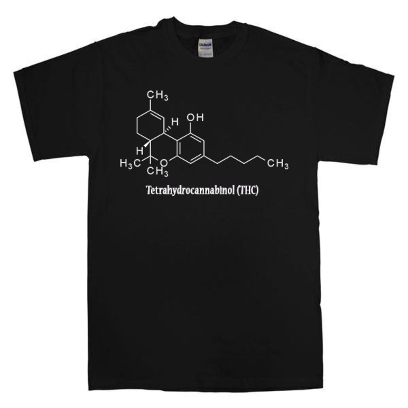 THC Molecule T-shirt S-M-L-XL-2XL-3XL - Etsy