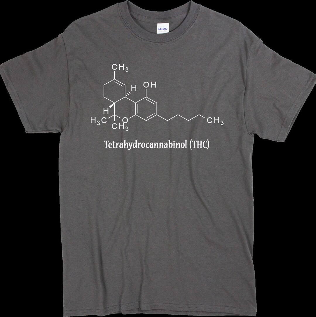 THC Molecule T-shirt S-M-L-XL-2XL-3XL - Etsy