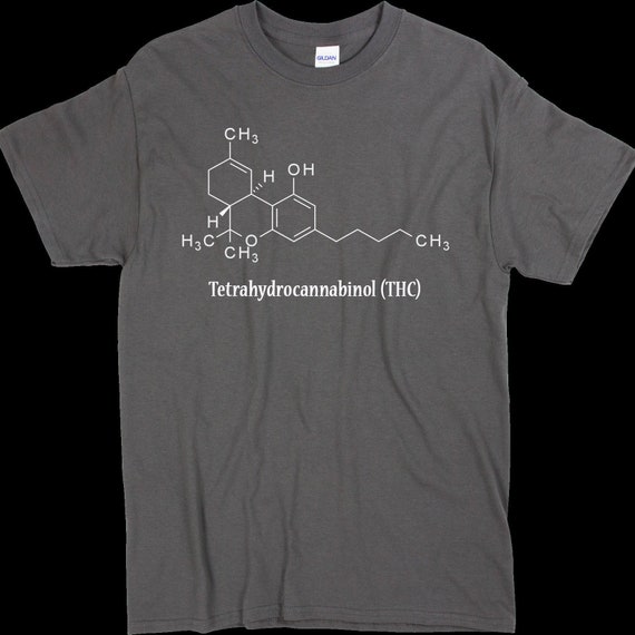 THC Molecule T-shirt S-M-L-XL-2XL-3XL | Etsy