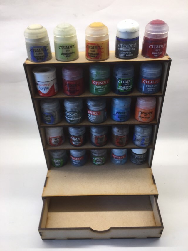 Paint Pot Unit With Drawer Suitable for Citadel Paints - Etsy