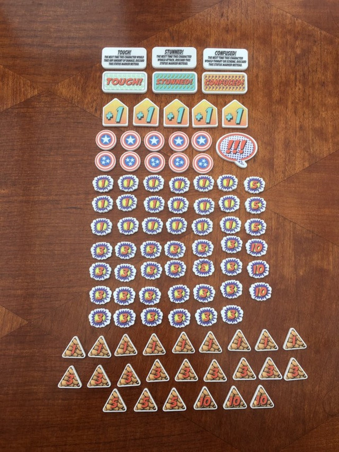 Superhero Comic Style Tokens Compatible With Marvel Champions Lcg ...