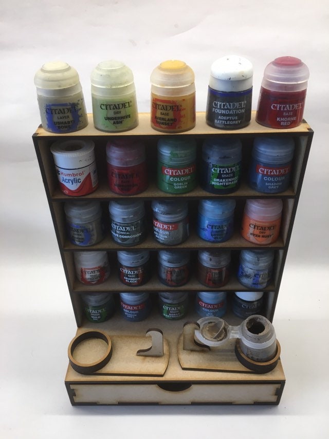 Paint Pot Unit With Drawer Suitable for Citadel Paints - Etsy