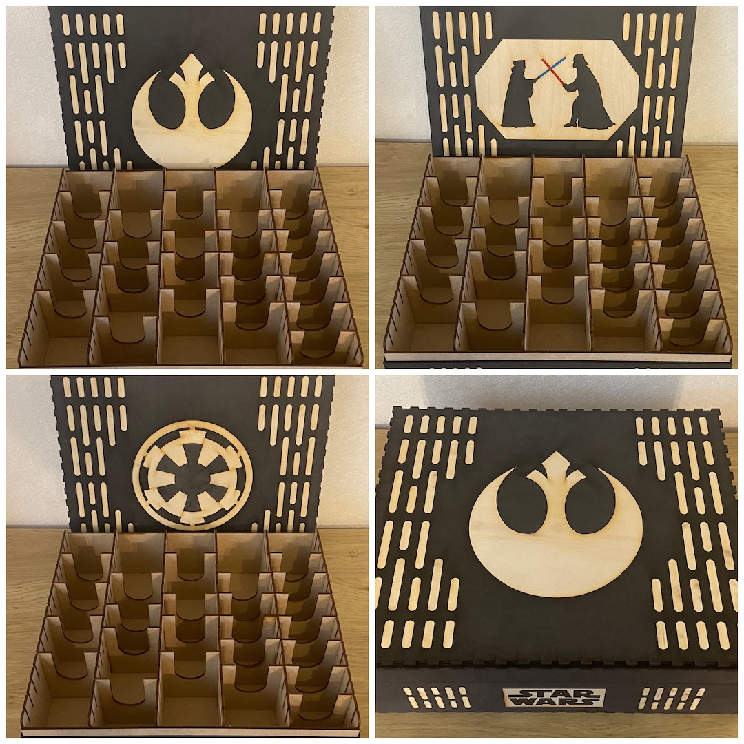 Unique Star Wars Unlimited Tcg Compatible Black Mega Card Storage Box ...