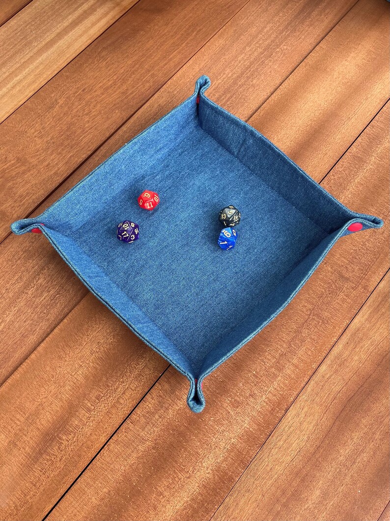 Dice Tray Fabric Tray Dungeons and Dragons Dice Tray | Etsy