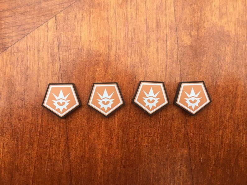 Keyforge Compatible Matt Black Acrylic Tokens. - Etsy