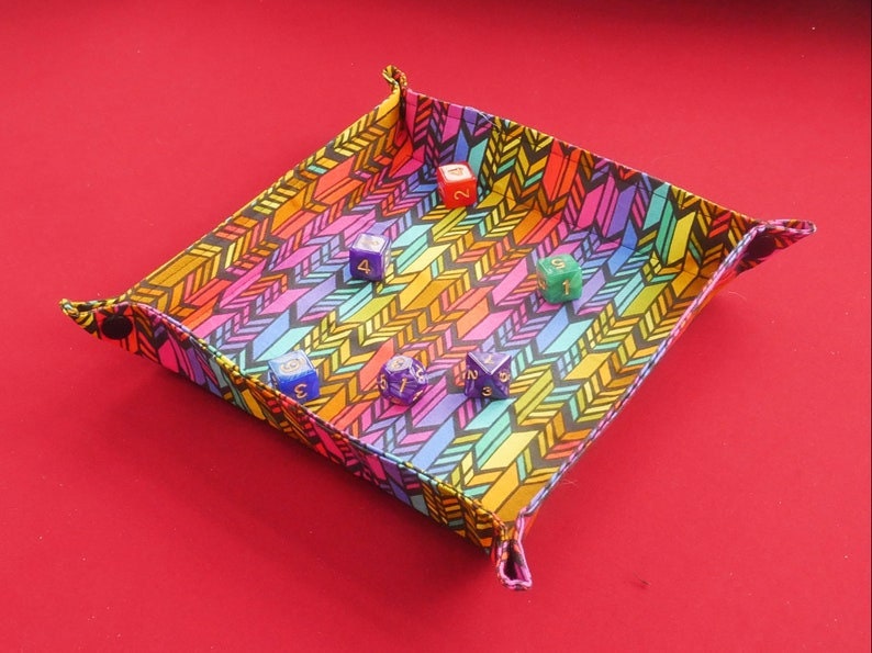 Dice Tray Fabric Tray Dungeons and Dragons Dice Tray | Etsy